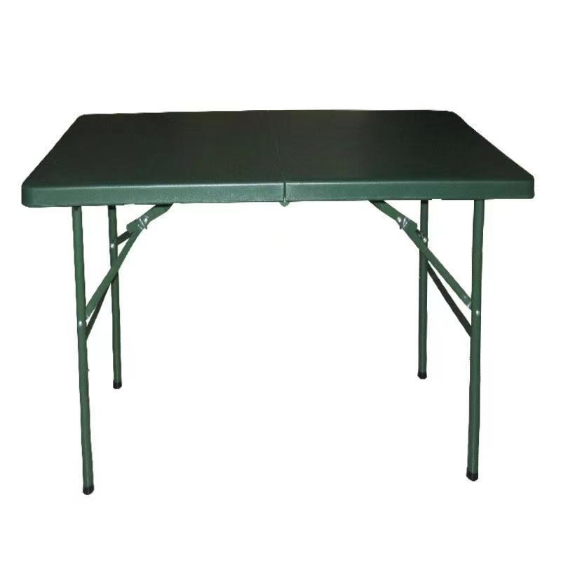 Foldable Reinforced Blow Molded Military Table Green Camping Dining ...